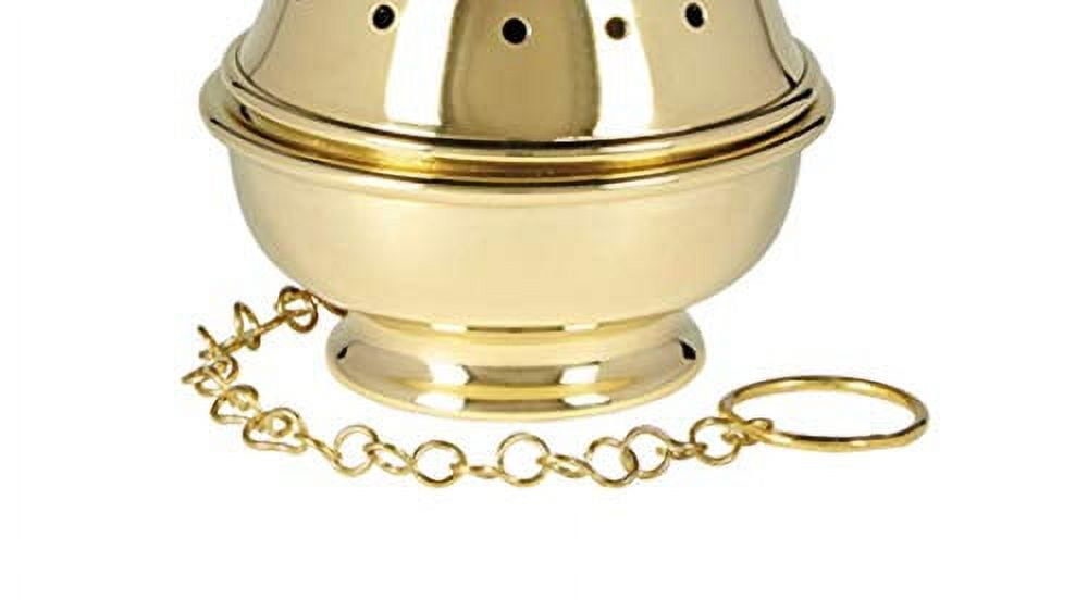 Sudbury Brass Round Single Chain Hanging Censer, 8 Inch - Walmart.com