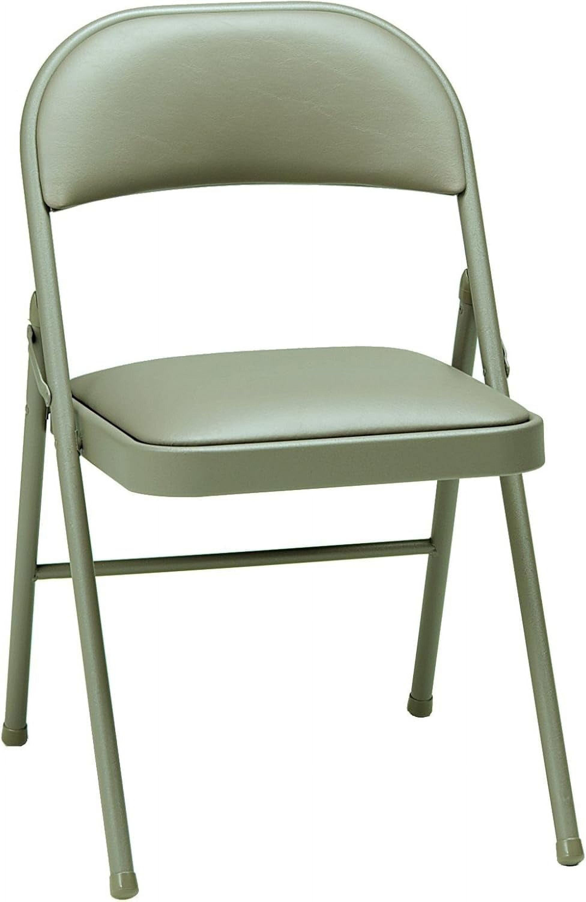 Sudden Comfort Tubular Steel Frame and Deluxe Fabric Padded Folding ...