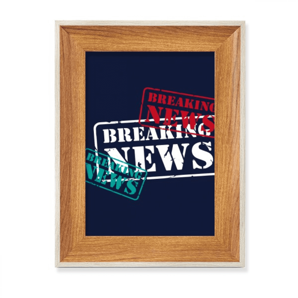Sudden News Message Desktop Wooden Photo Frame Display Picture Art ...
