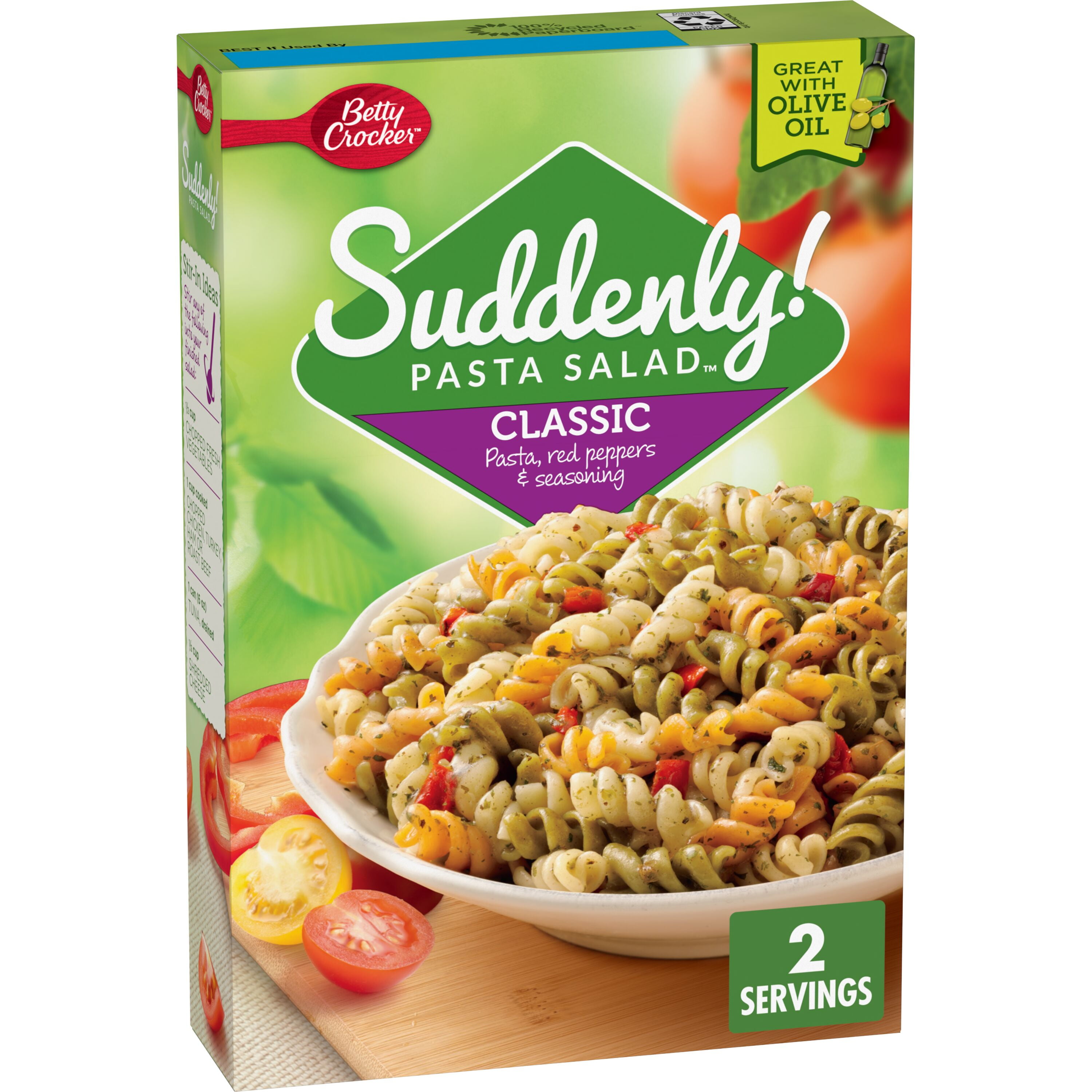 Suddenly Salad Classic Pasta Salad Mix with Red Peppers & Seasoning, 7. ...