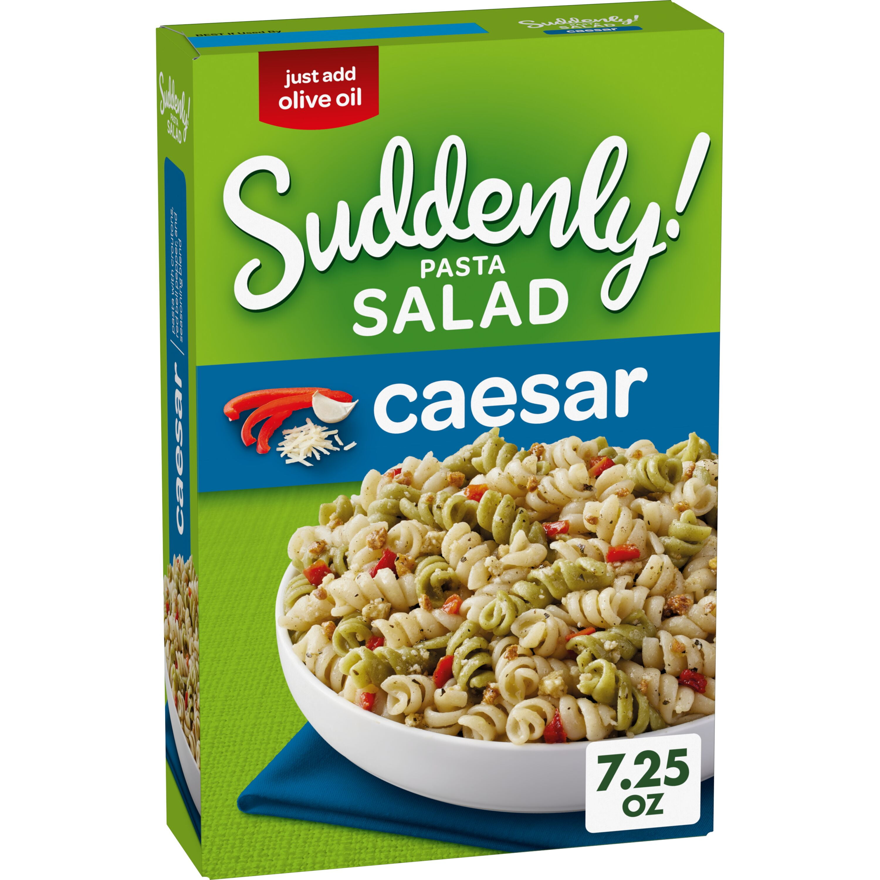 Suddenly Salad Caesar Pasta Salad Mix with Red Peppers and Croutons 7. ...