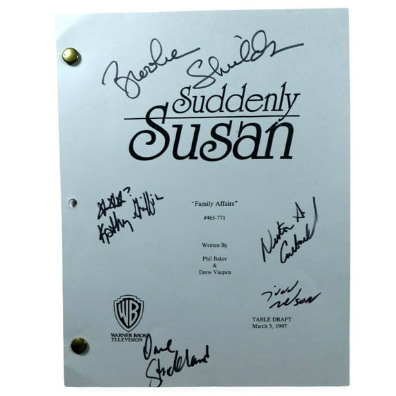 Suddenly Susan Cast Autographed TV Script Brooke Shields David ...