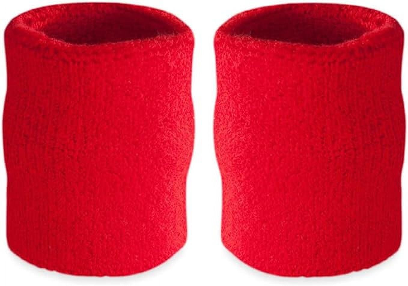 Suddora Arm Sweatbands, Absorbent and Breathable Thick Cotton Bands for Working Out, Gymnastics ...