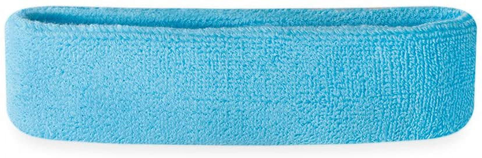 Suddora Kids Athletic Solid Color Cotton-Blend Head Sweatband, Neon ...