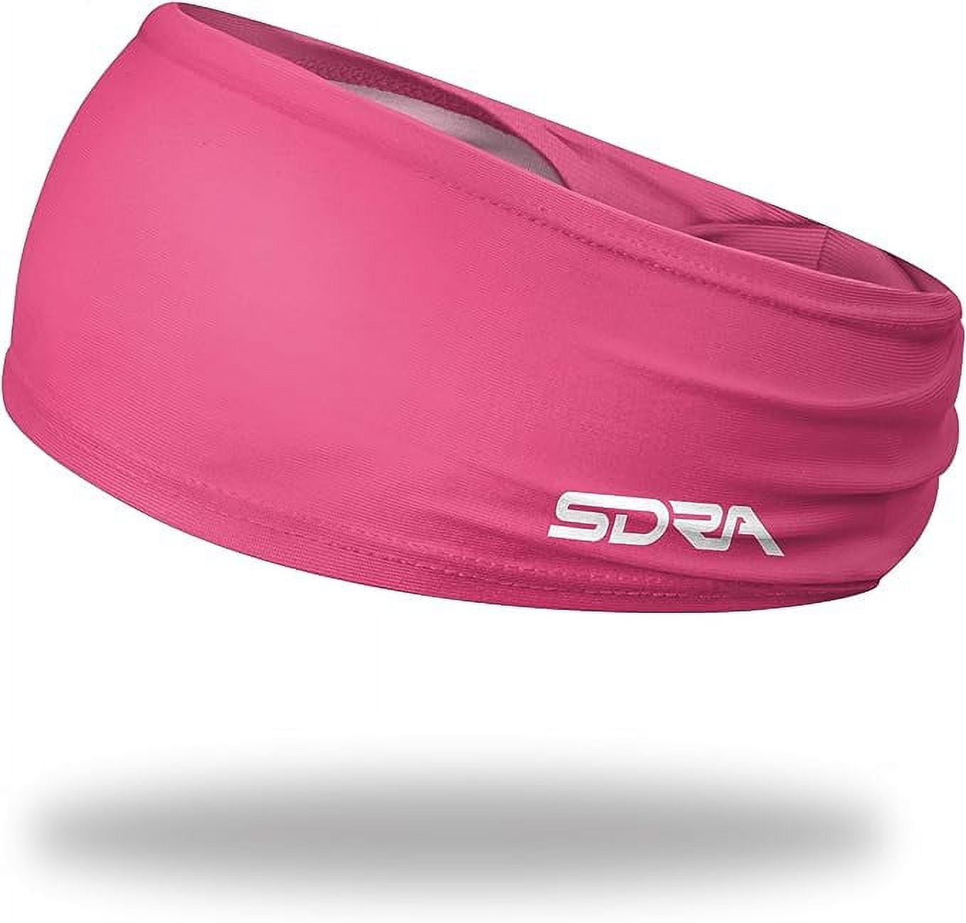 Suddora Pink Ribbon Tapered Sweatbands, Headband for Sports and ...