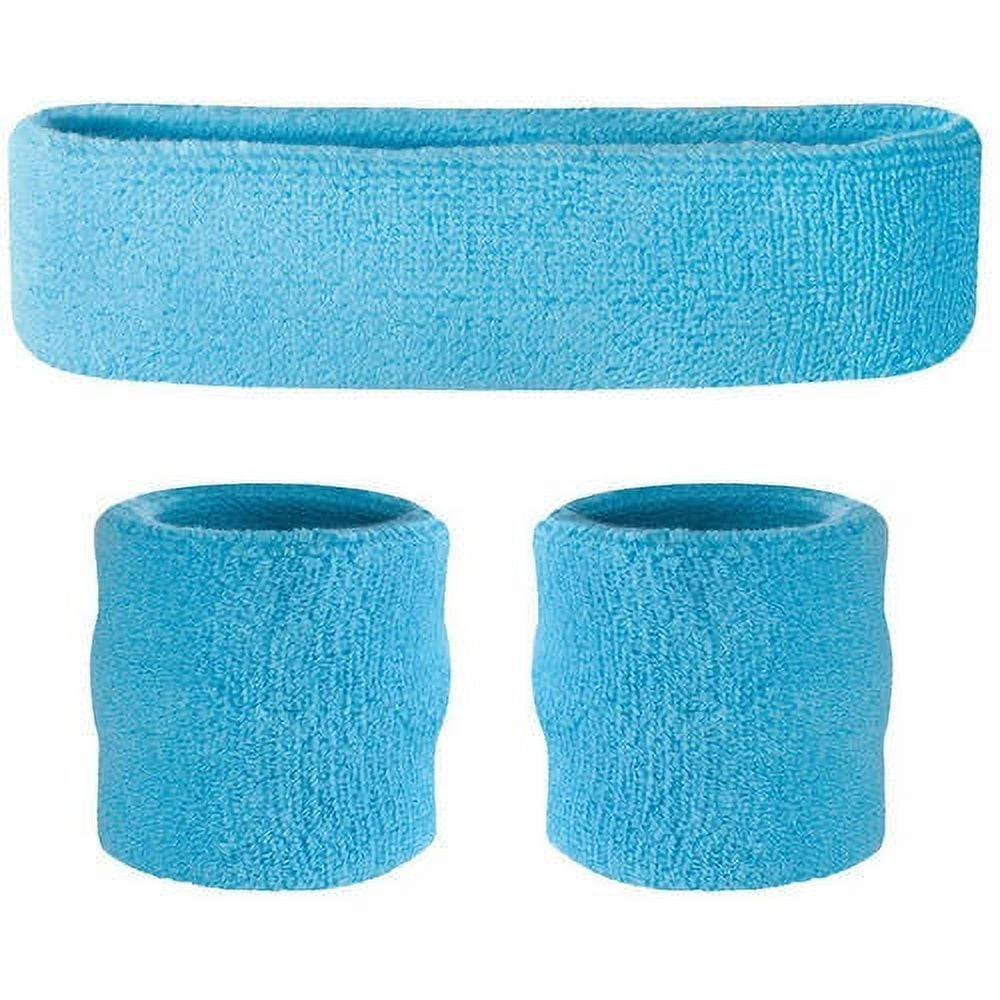 Suddora Sweatband Set - (1 Headband and 2 Wristbands) High Quality ...