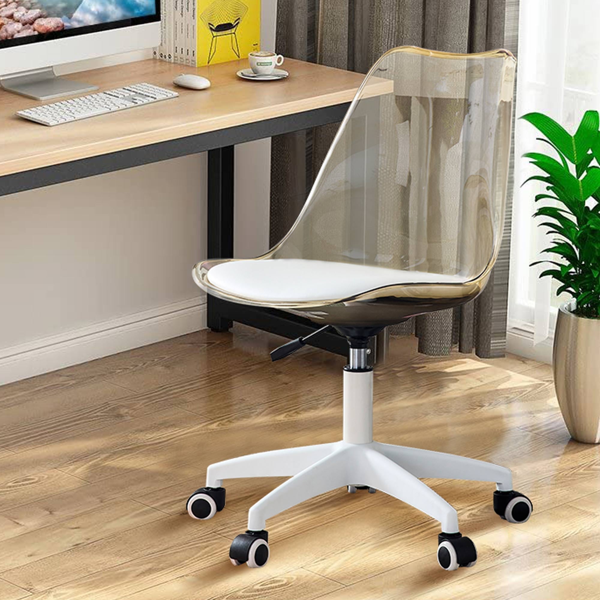 Acrylic rolling office chair store