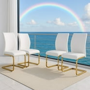 Sudica Modern Dining Chairs Set of 4,Upholstered Leather Kitchen Chairs ...