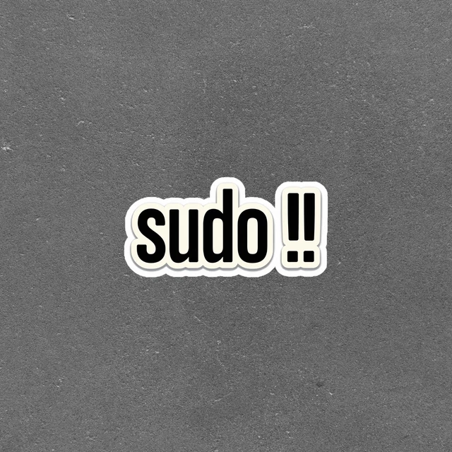 Sudo Linux Command Sticker - Geek Coder Dev It Unix Giftphone Decal ...
