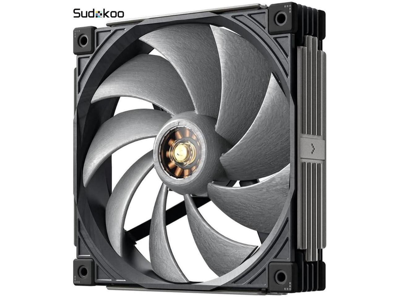 Sudokoo MACH140 140mm Case Fan: PWM Quiet PC Fans with FOC Motor - 4 ...