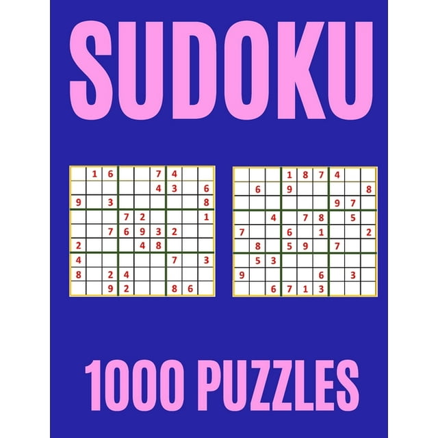 Sudoku 1000 Puzzles : Sudoku Puzzle Collections from Easy to Very Hard ...