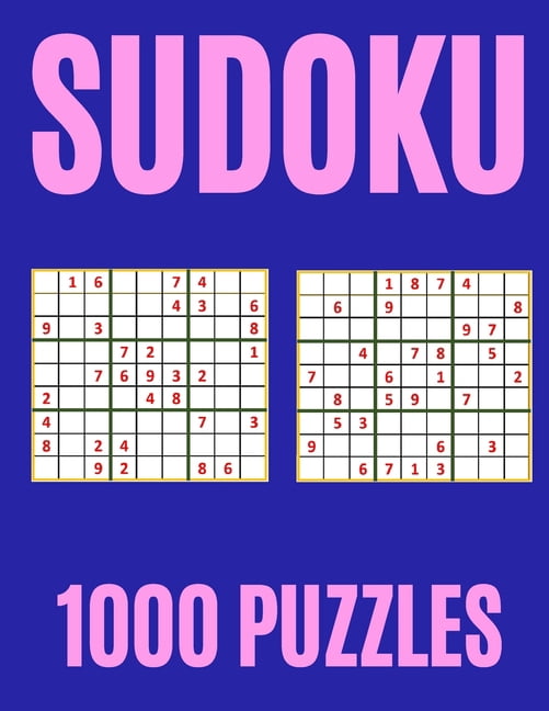 Sudoku 1000 Puzzles: Sudoku Puzzle Collections from Easy to Very Hard ...