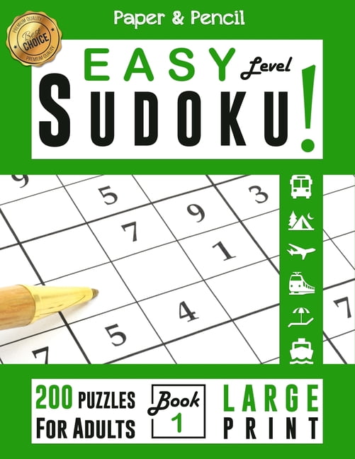 Sudoku! 200 Easy Level Puzzles for Adults in Large Print: The Activity ...