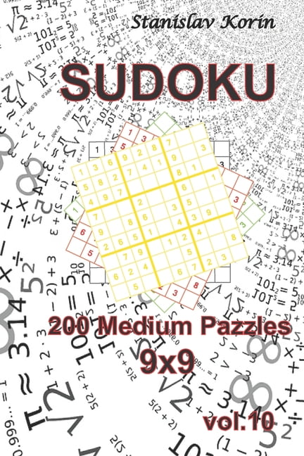 Sudoku: 200 Medium Puzzles 9x9 vol. 10 - Walmart.com