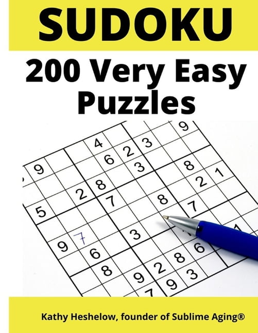Sudoku 200 Very Easy Puzzles: For Adult Beginners to Keep the Brain ...