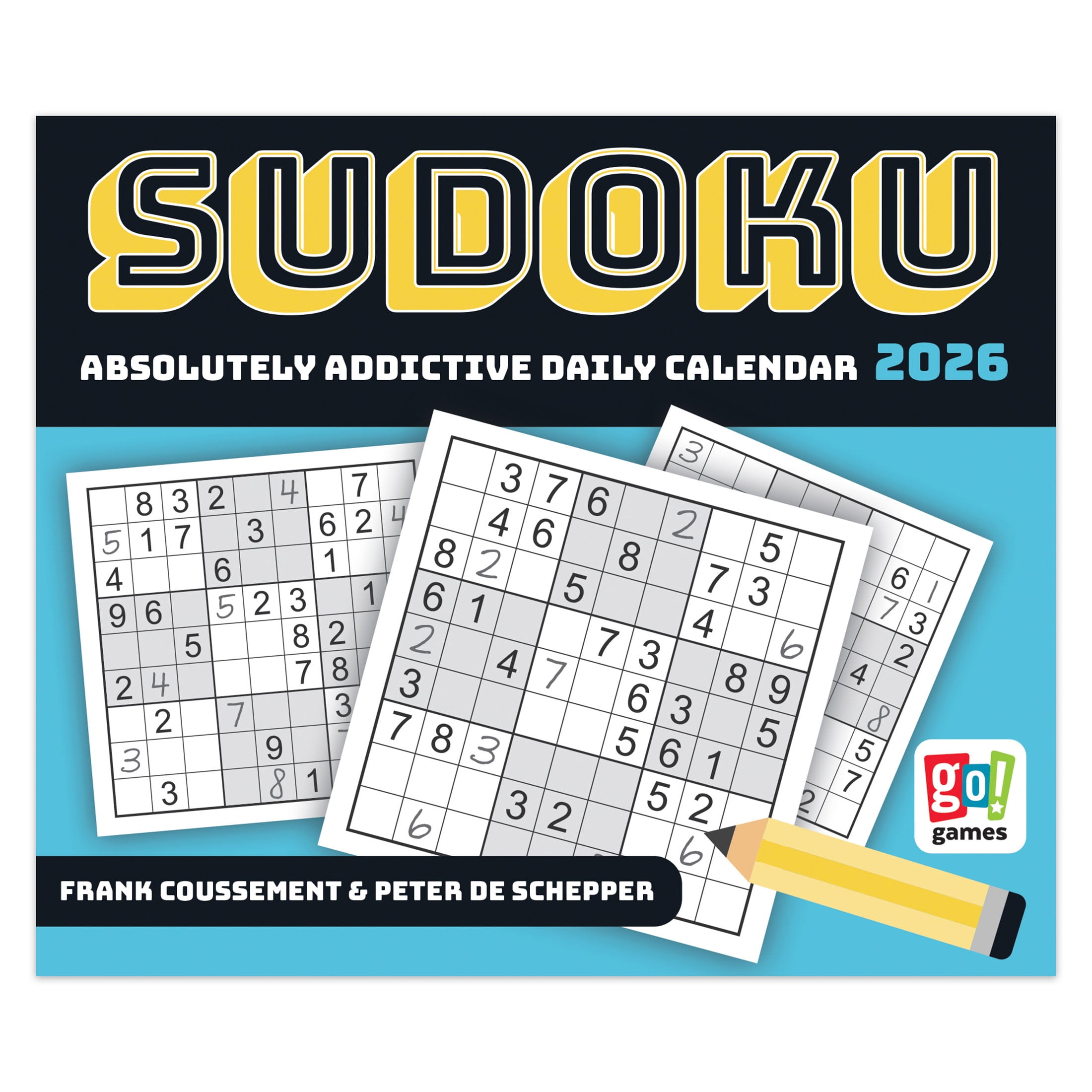 Sudoku | 2026 6x5" Daily Desktop Box Calendar | Cal Ink - Walmart.com