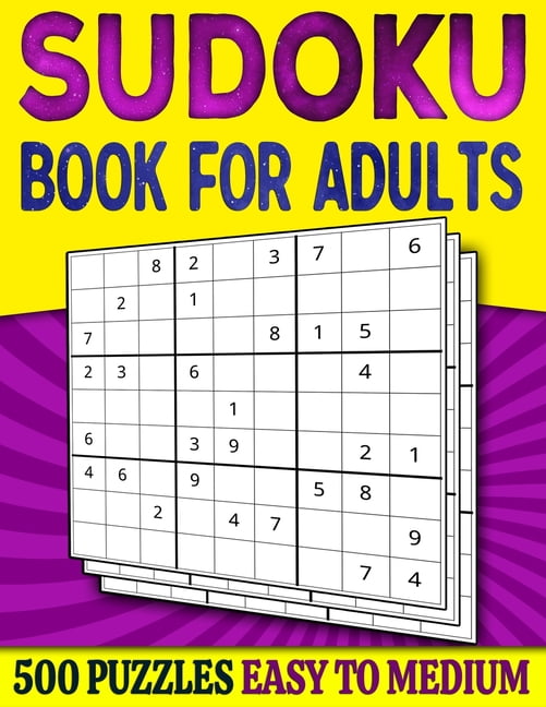 Sudoku Book for Adults Easy to Medium: 500 Sudoku Puzzles for Adults ...