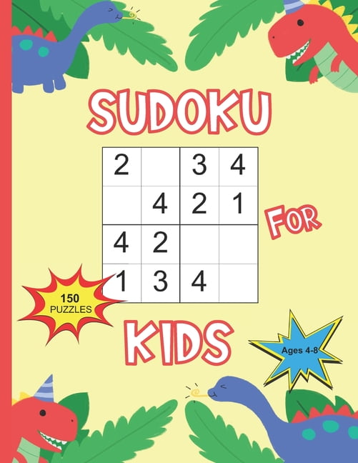 Sudoku For Kids Ages 4-8 : Sudoku With Dinosaur Books for Kids, Learn ...