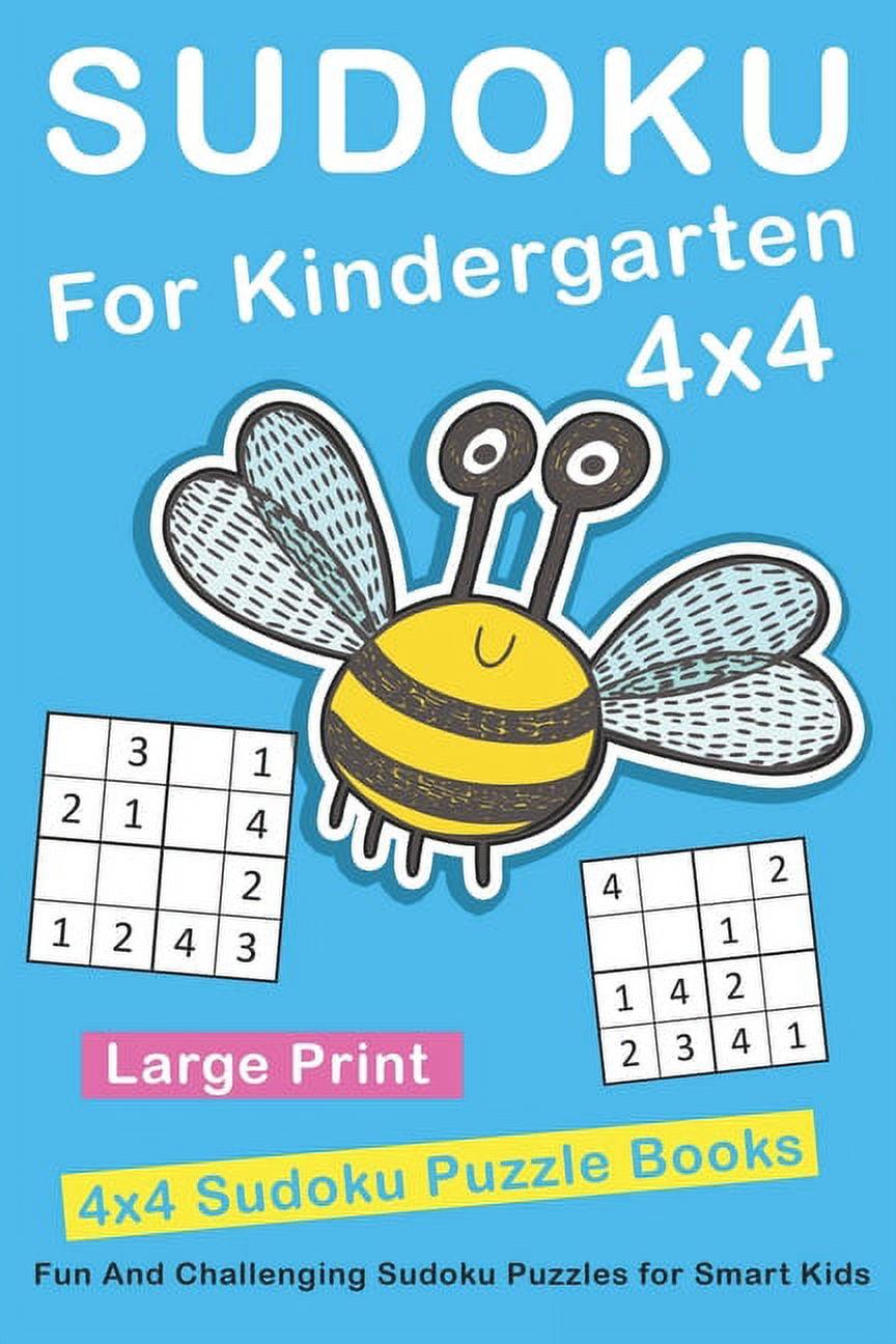 Sudoku For Kindergarten: 4x4 Fun And Challenging Sudoku Puzzles for ...