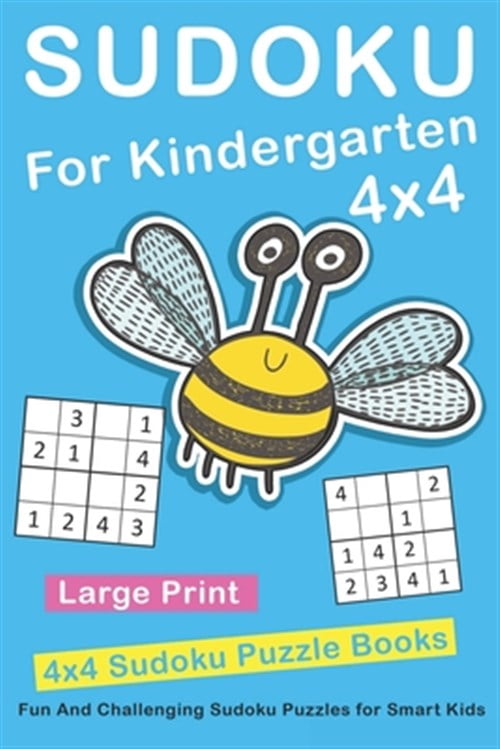 Pre-Owned Sudoku For Kindergarten: 4x4 Fun And Challenging Sudoku ...