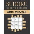 Sudoku Hard To Extreme: Sudoku Activity Book Puzzles With Different ...