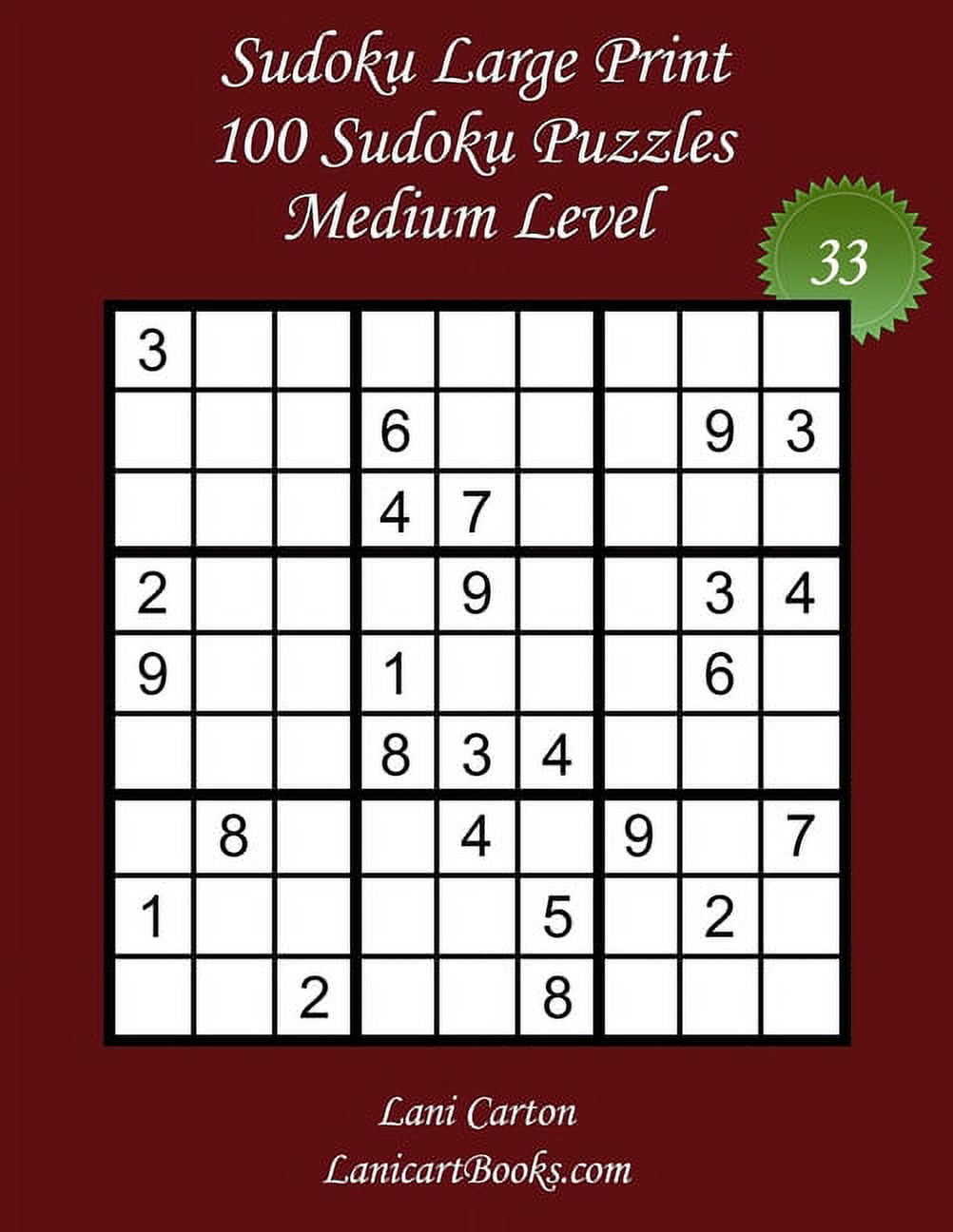 Sudoku Large Print - Medium: Sudoku Large Print for Adults - Medium ...