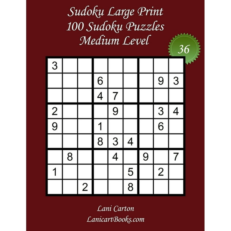 Sudoku Printable Medium