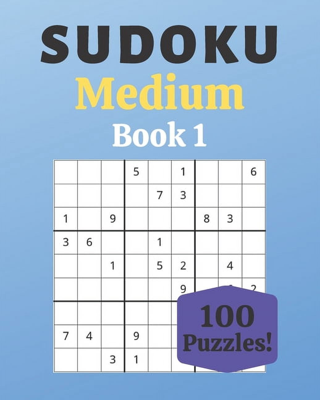 Sudoku Medium Book 1: 100 Sudoku for Adults - Large Print - Medium ...