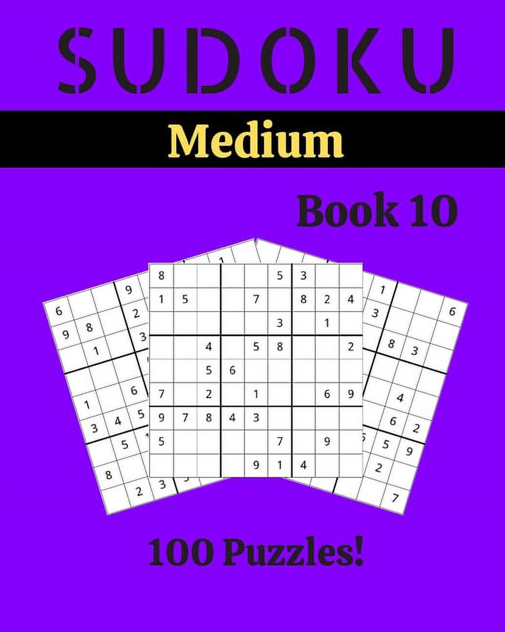 Sudoku Medium Book 10: 100 Sudoku for Adults - Large Print - Medium ...