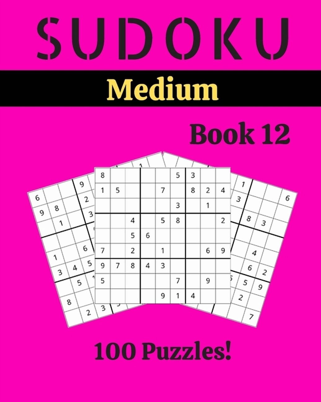 Sudoku Medium Book 12: 100 Sudoku for Adults - Large Print - Medium ...