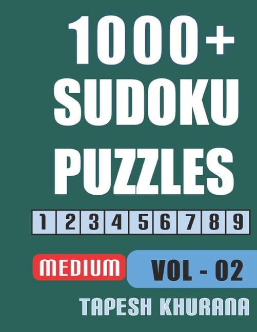 Sudoku Puzzle Book - Medium 1000+ Sudoku Puzzles: Large Print Sudoku ...