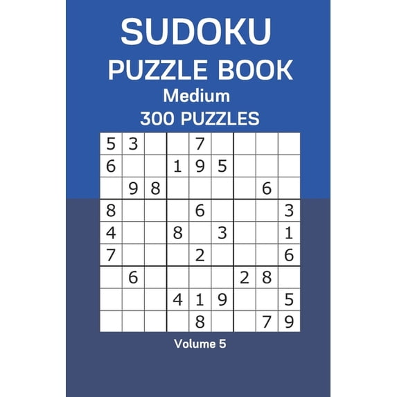 Sudoku Puzzle Book Medium: 300 Puzzles Volume 5, (Paperback) - Walmart.com