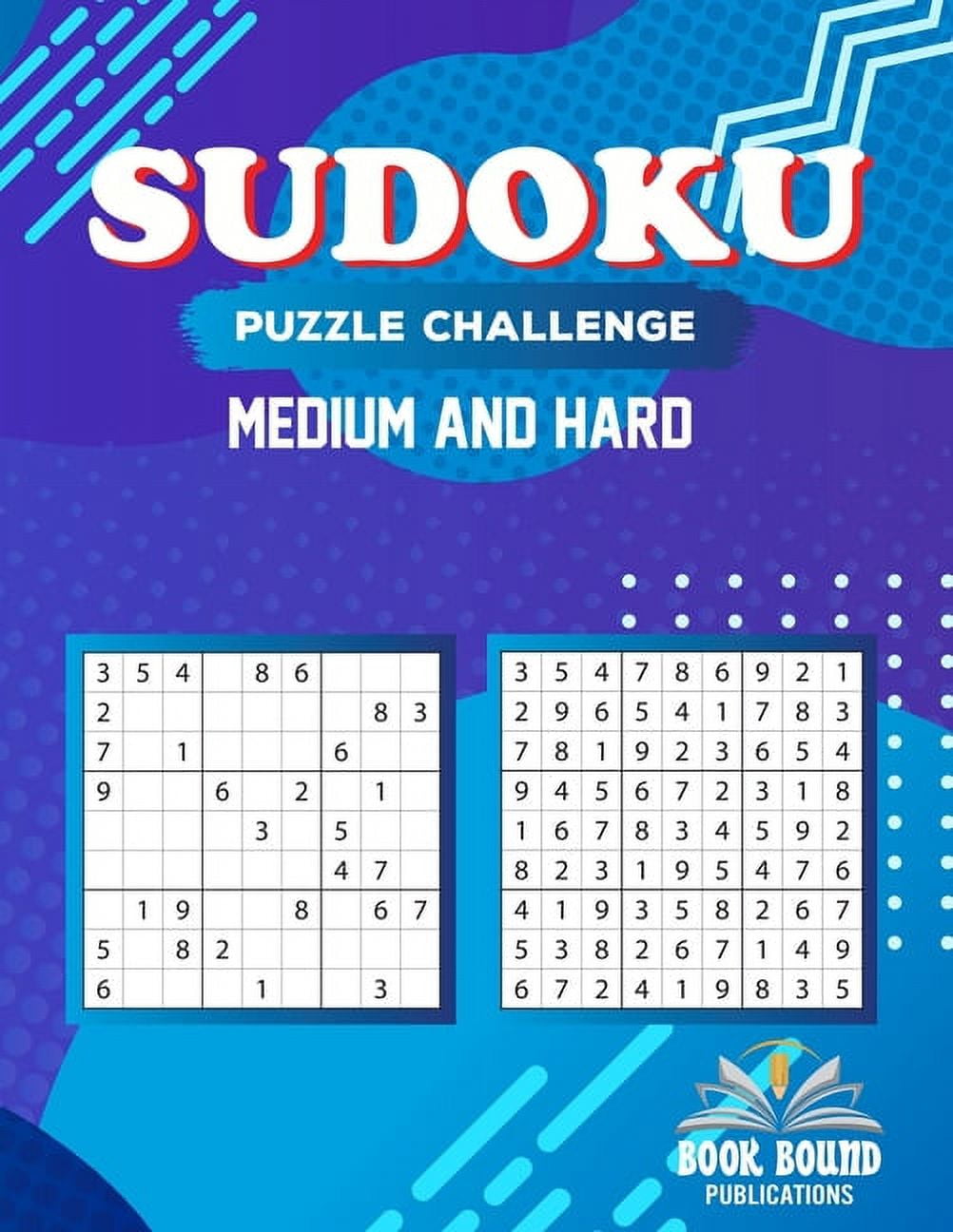 Sudoku Puzzle Challenge Medium And Hard: Puzzles Brain Games for Adults ...