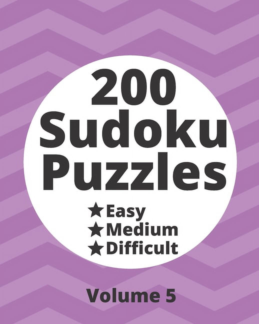 Sudoku Puzzles from Easy to Difficult Levels: 200 Sudoku Puzzles Easy ...