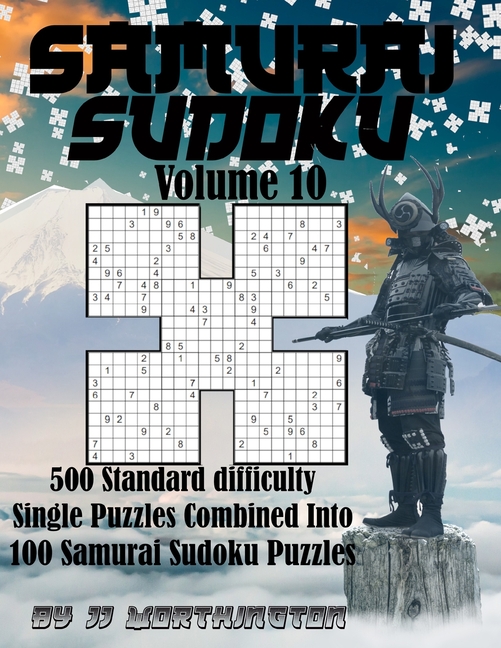 Sudoku Samurai Puzzles Large Print for Adults and Kids Standard: 500 ...