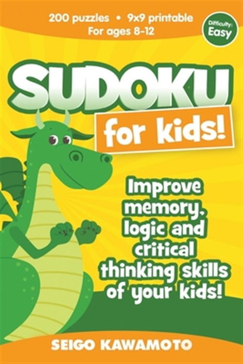 Pre-Owned Sudoku for kids 8-12: 200 puzzles 9x9 printable. Improve ...