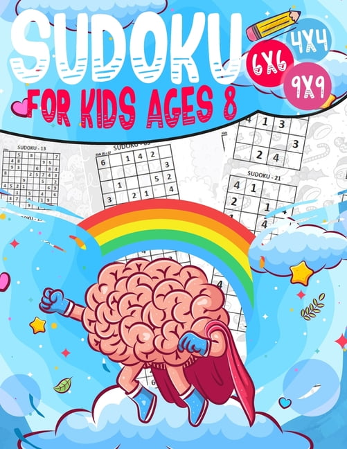 Sudoku for kids ages 8: 270 Sudoku For 8 Year Olds, Memory and Logic ...
