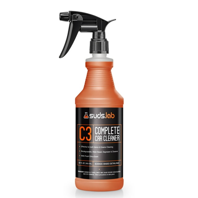 Suds Lab C3 Liquid Vehicle Cleaner, 32 oz - Multipurpose Car Wash ...