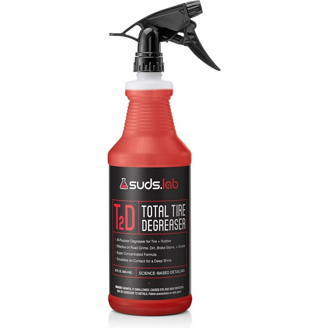 Suds Lab T2D Tire and Rubber Degreaser and Cleaner - 32 oz Bottle ...