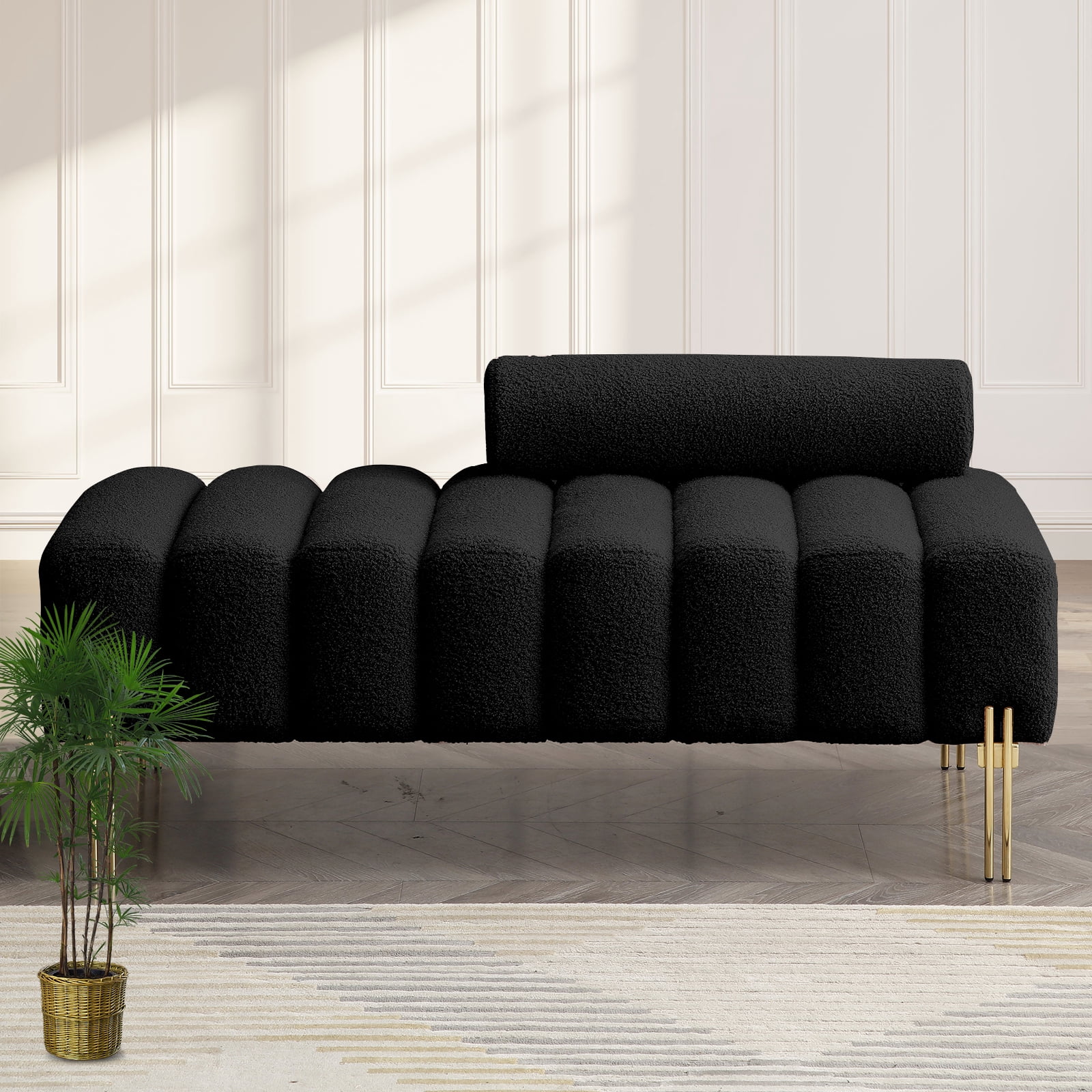 Sudwesto 53.2" Modern Loveseat Sofa Couch, Upholstered Accent Sofa with ...