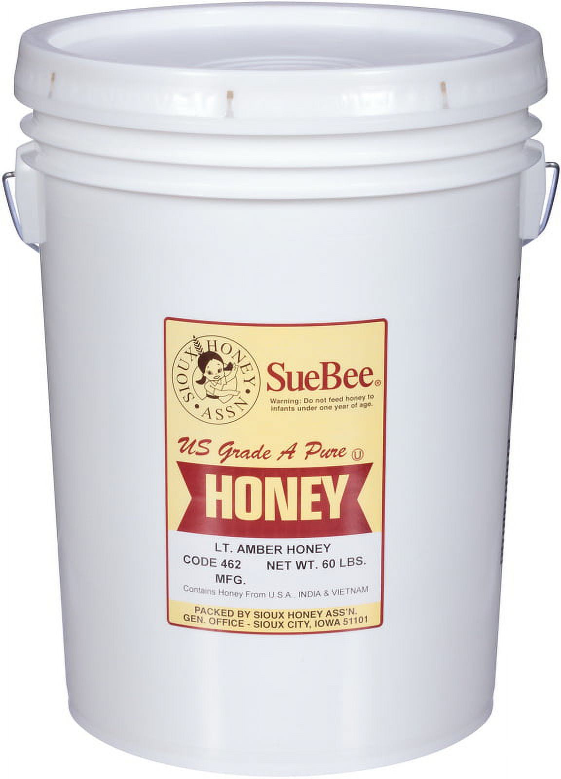 Sue Bee Light Amber Honey Bulk, 60 Pound - Walmart.com