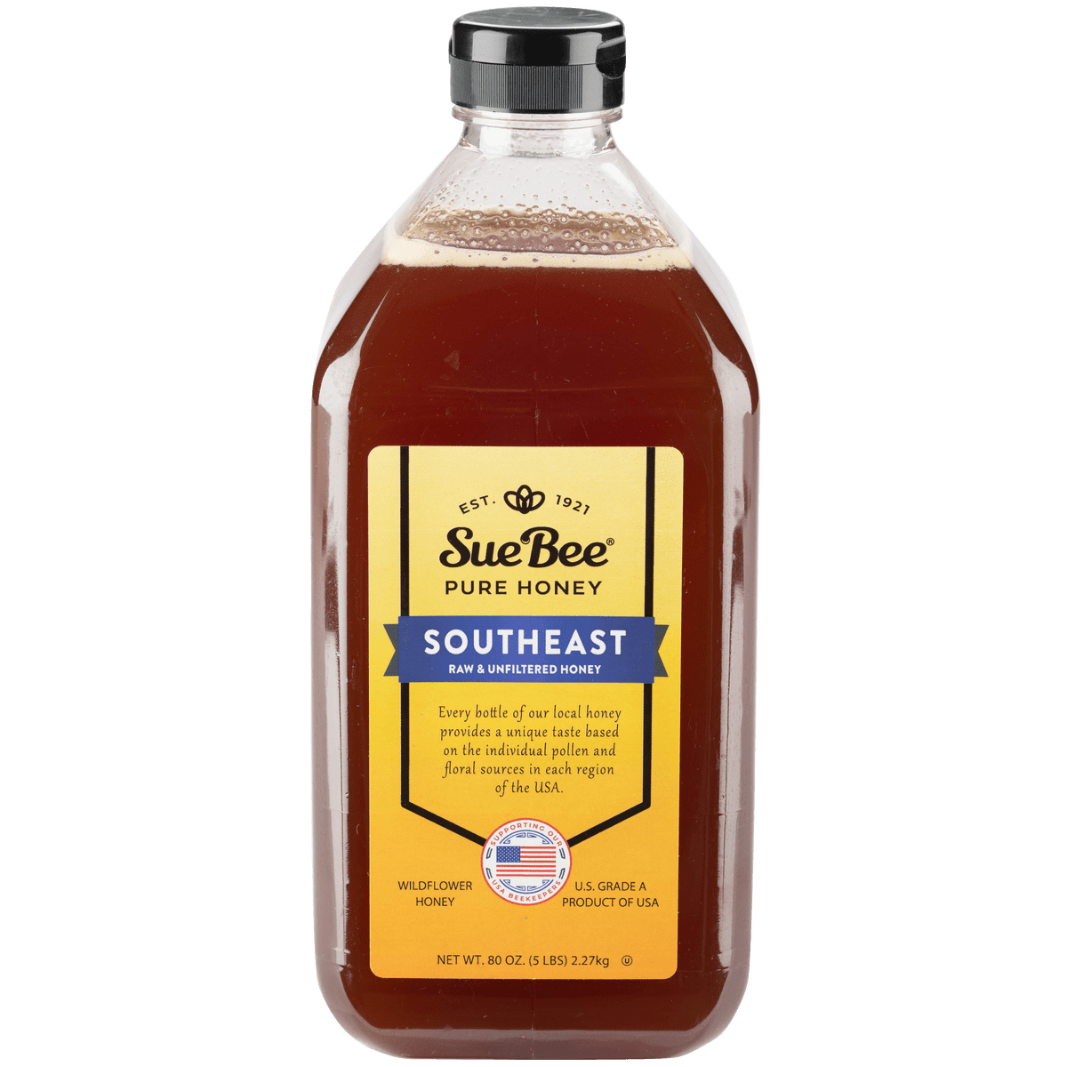 Sue Bee Pure Honey, Raw Unfiltered Southeast Honey, 80 oz - Walmart.com