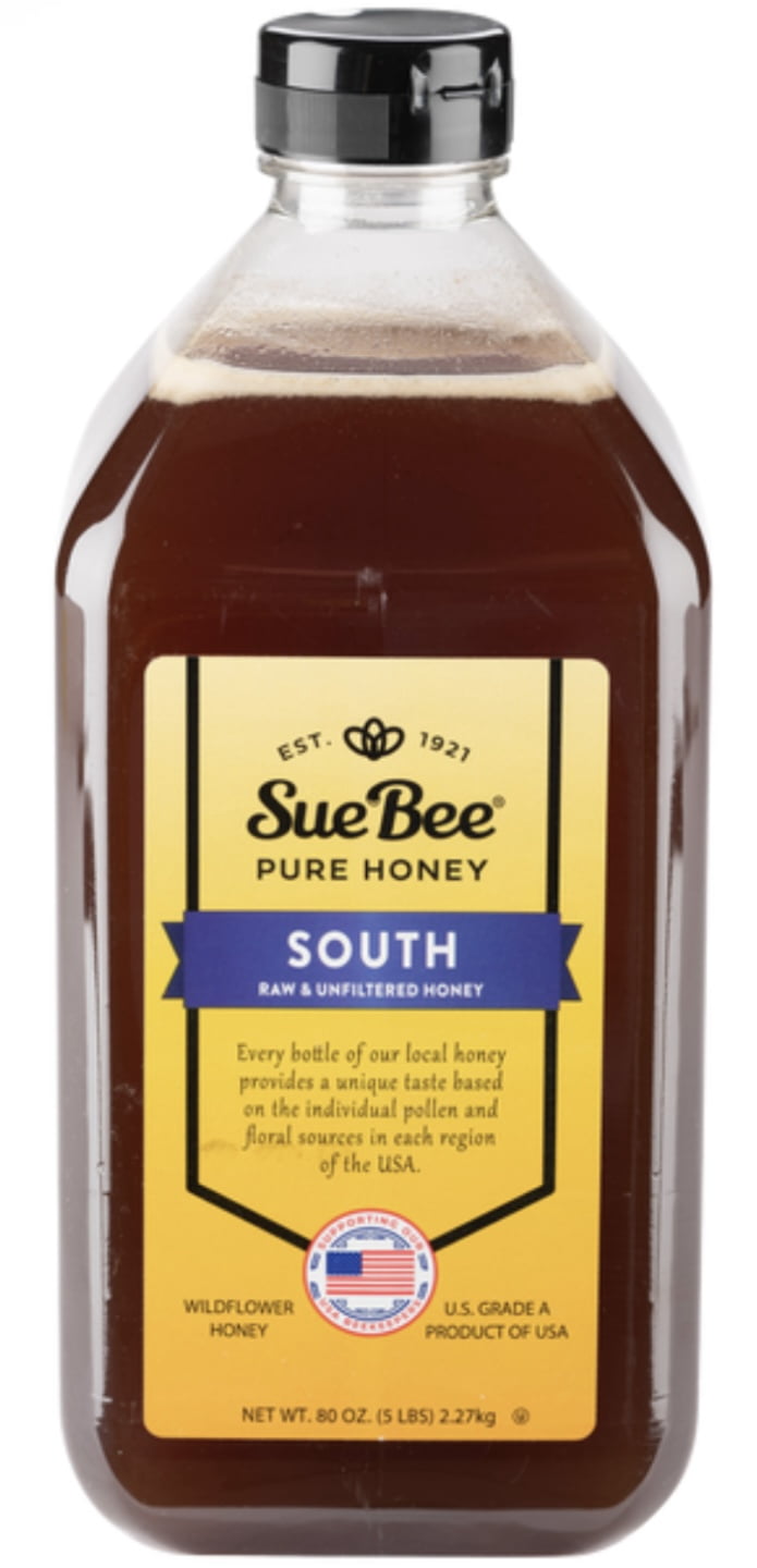 Sue Bee Pure Texas Honey, Raw Unfiltered South Honey, 80 oz - Walmart.com