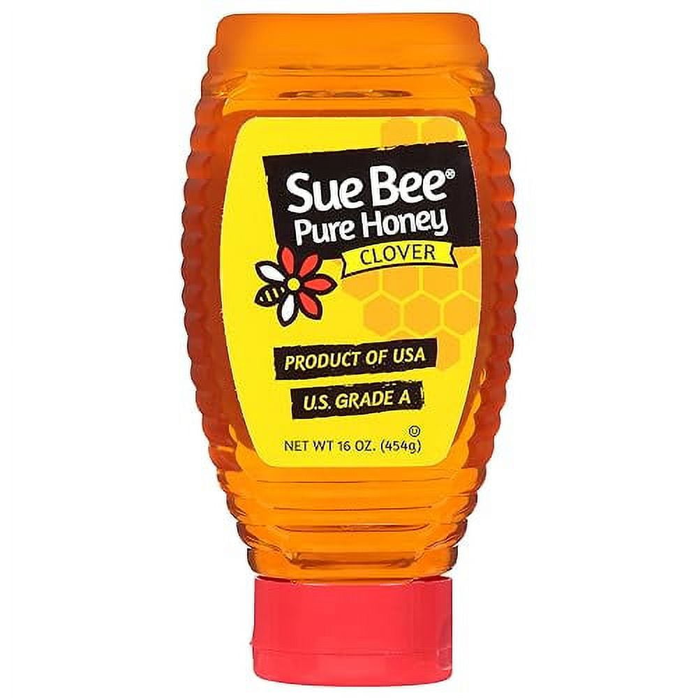 Sue Bee Pure USA Clover Honey, 16 Ounce (1 LB) Sue Bee Pure Premium ...