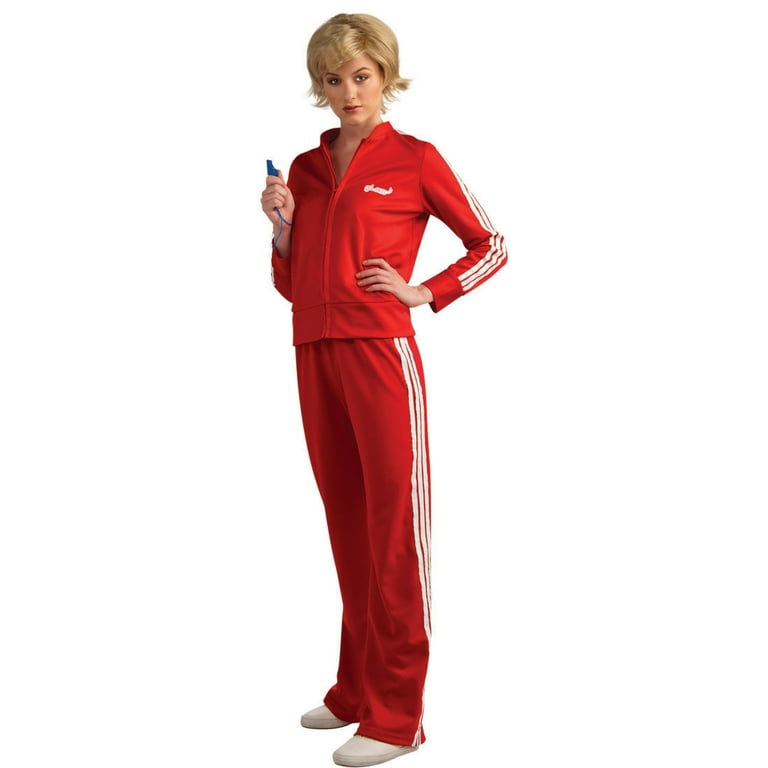 Women's Teen 2-6 Glee Sue Sylvester Red Track Suit Costume