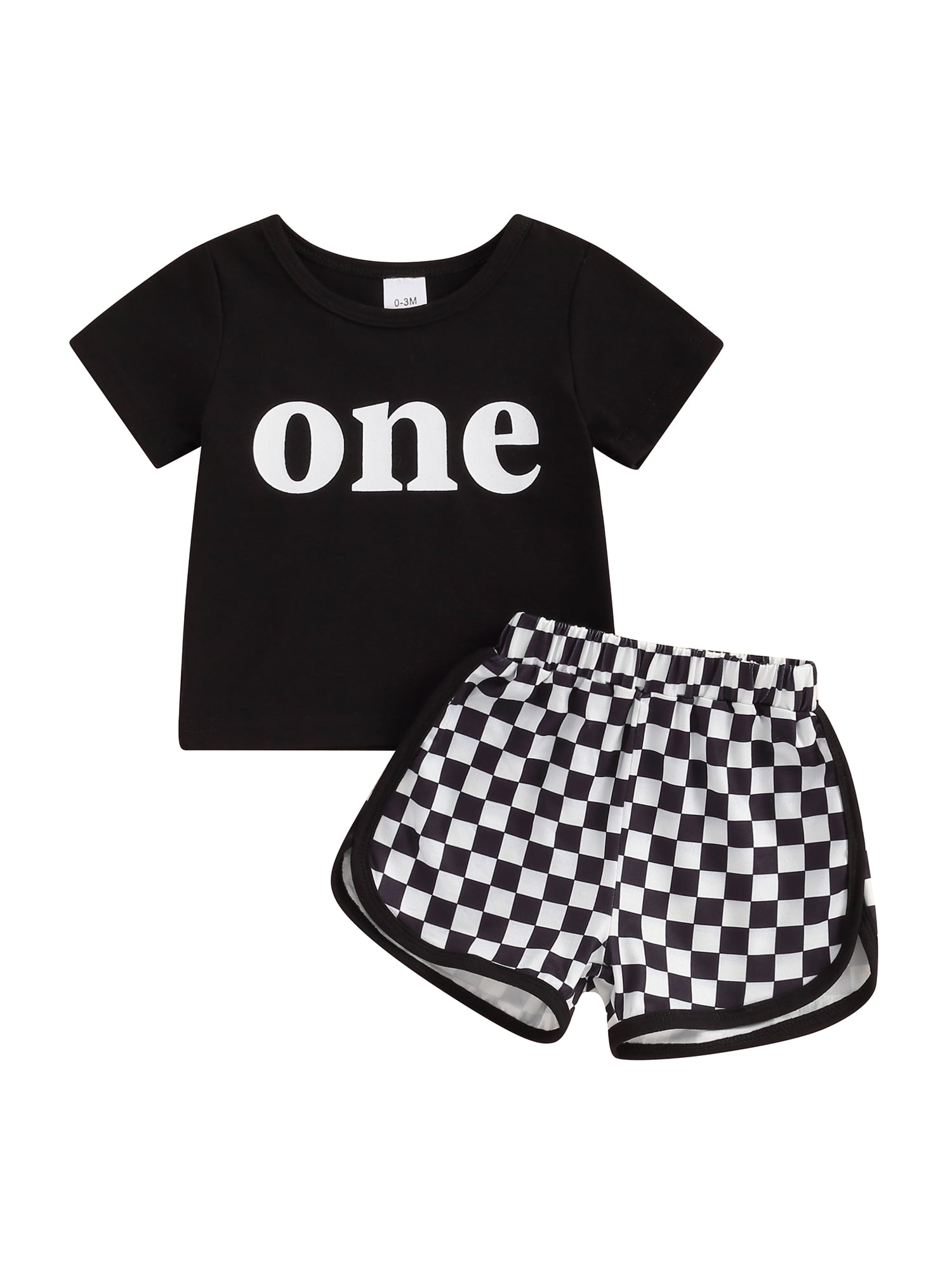 Suealasg 2Pcs Baby Boys 1st Birthday Outfits Short Sleeve Letter Prin T ...