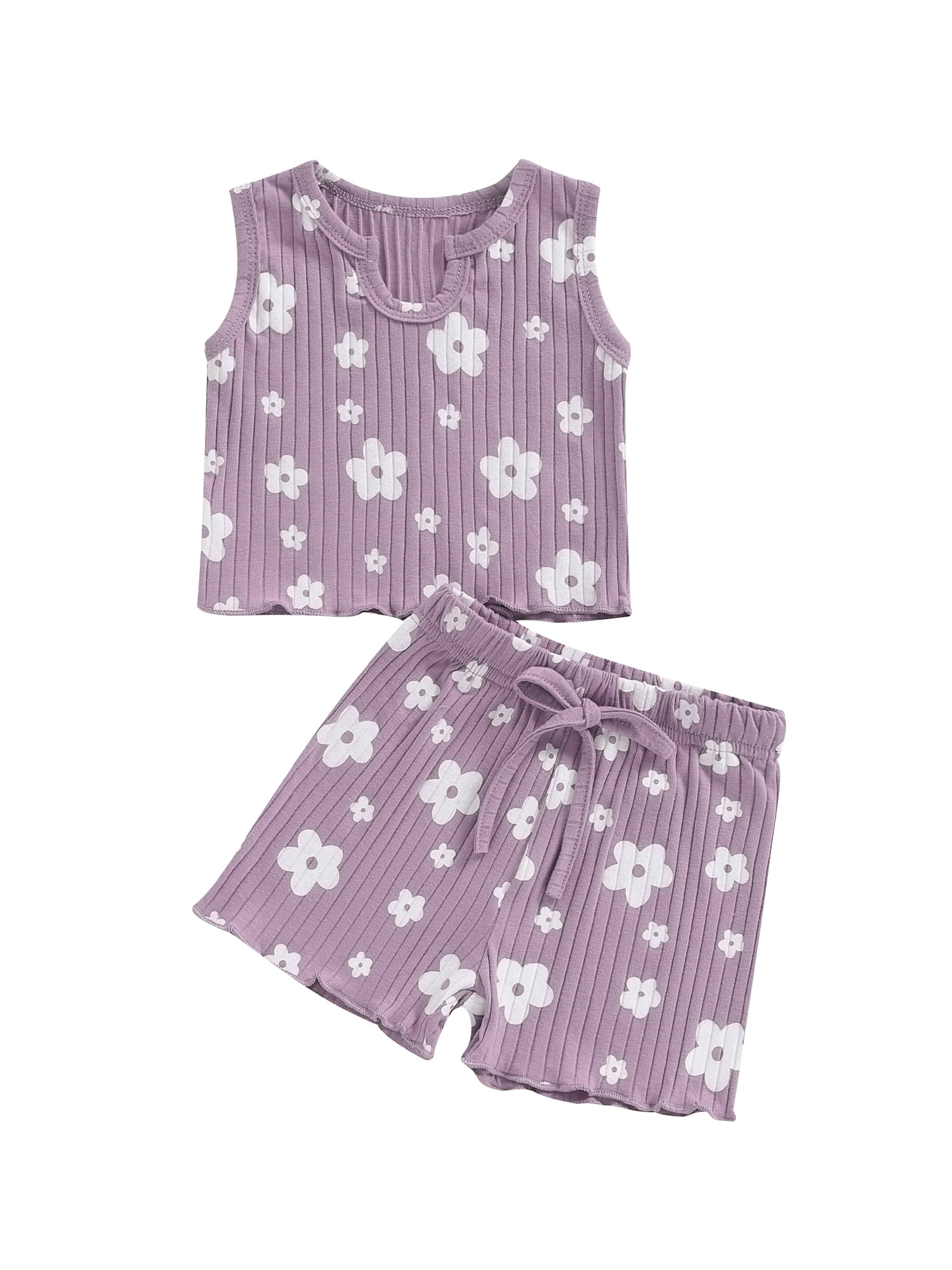 Suealasg 2Pcs Kids Little Girl Summer Clothes 6M 1T 2T 3T 4T 5T Toddler ...