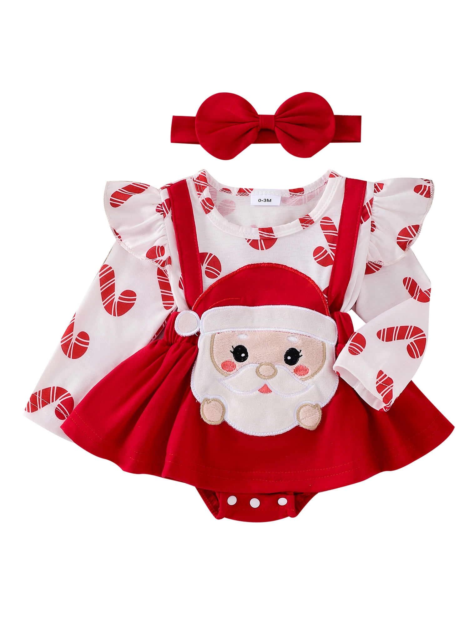 Suealasg 2Pcs Newborn Baby Girl Holiday Outfits Clothes Set 3 6 9 12 18 Months Infant Girl ...