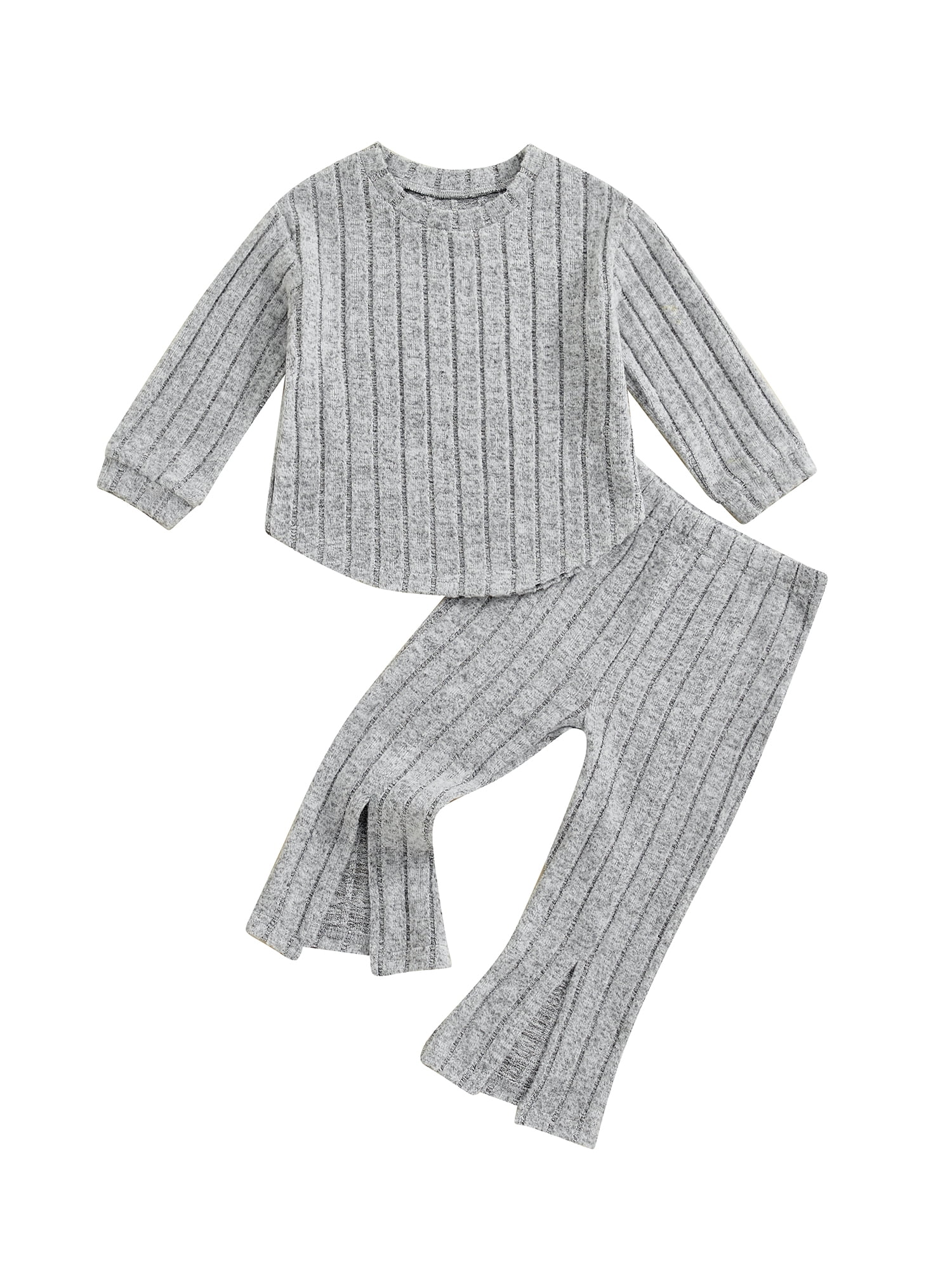 Suealasg 2Pcs Toddler Kids Girl Fall Knit Outfits 1T 2T 3T 4T Long ...