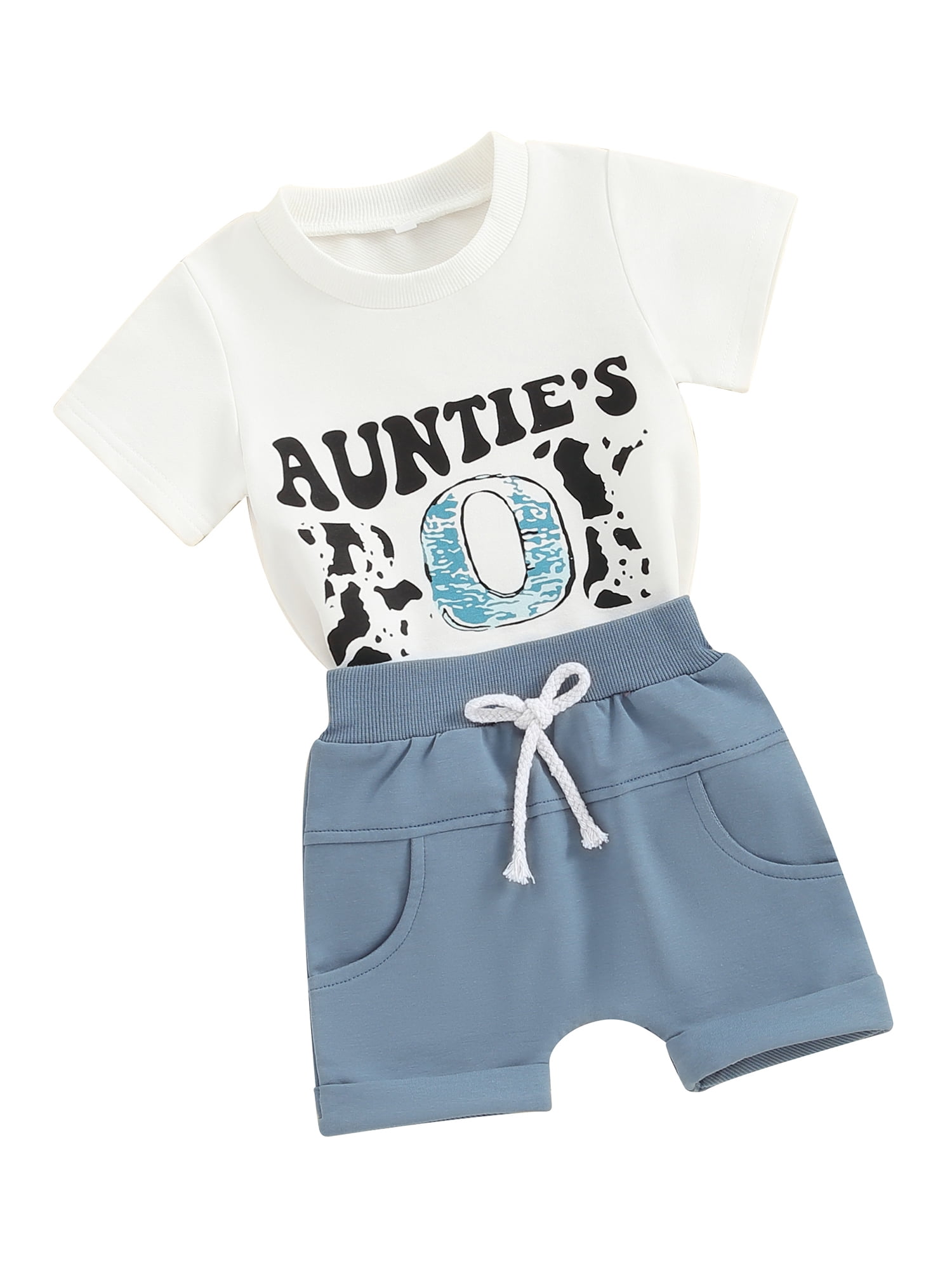 Suealasg 2Pcs Western Kids Boys Clothes Toddler Baby Boys Summer Beach Outfit 6M 1T 2T 3T Short ...